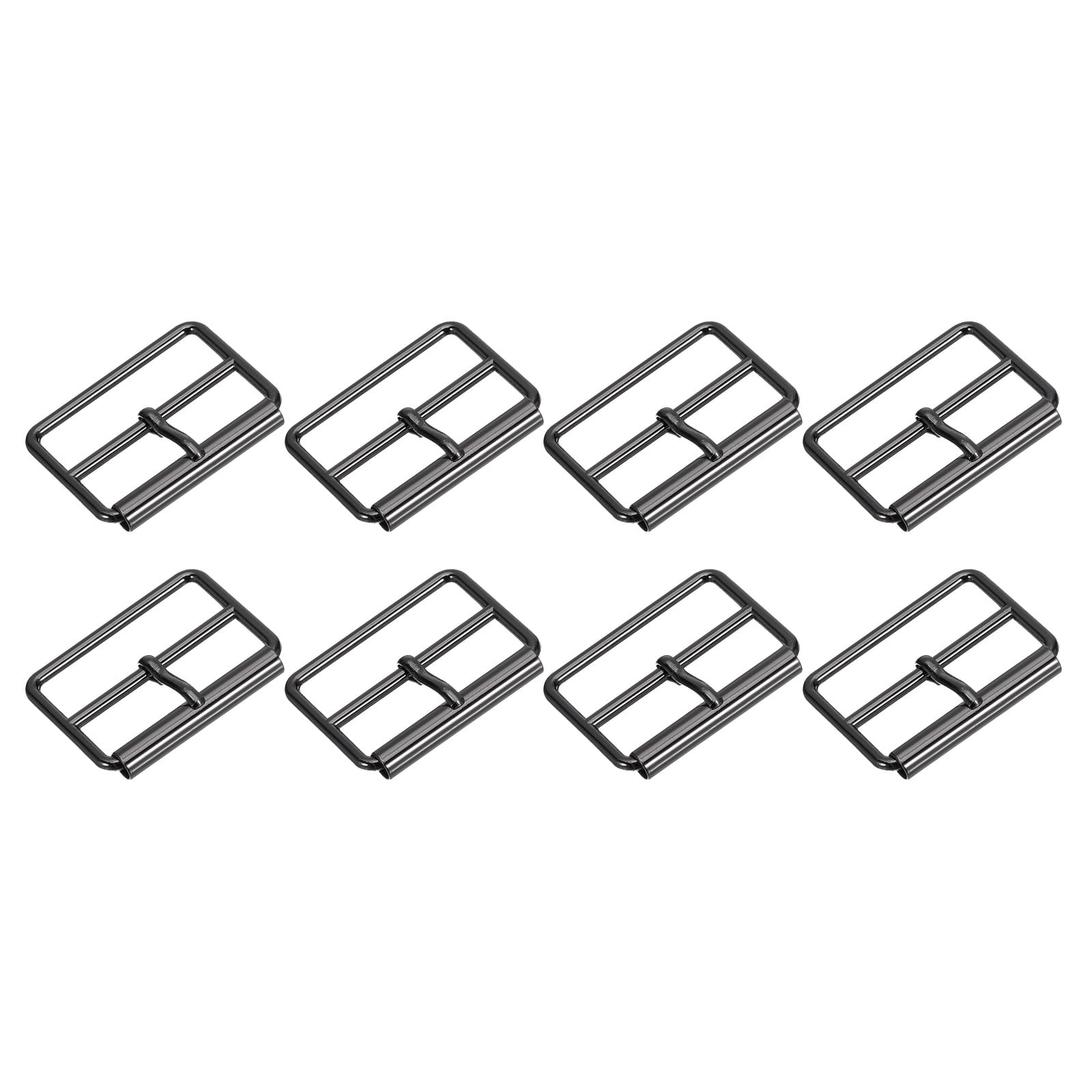8Pack Metal Roller Buckles, 30mm (1.2") Triglides Slider Movable Bar ...