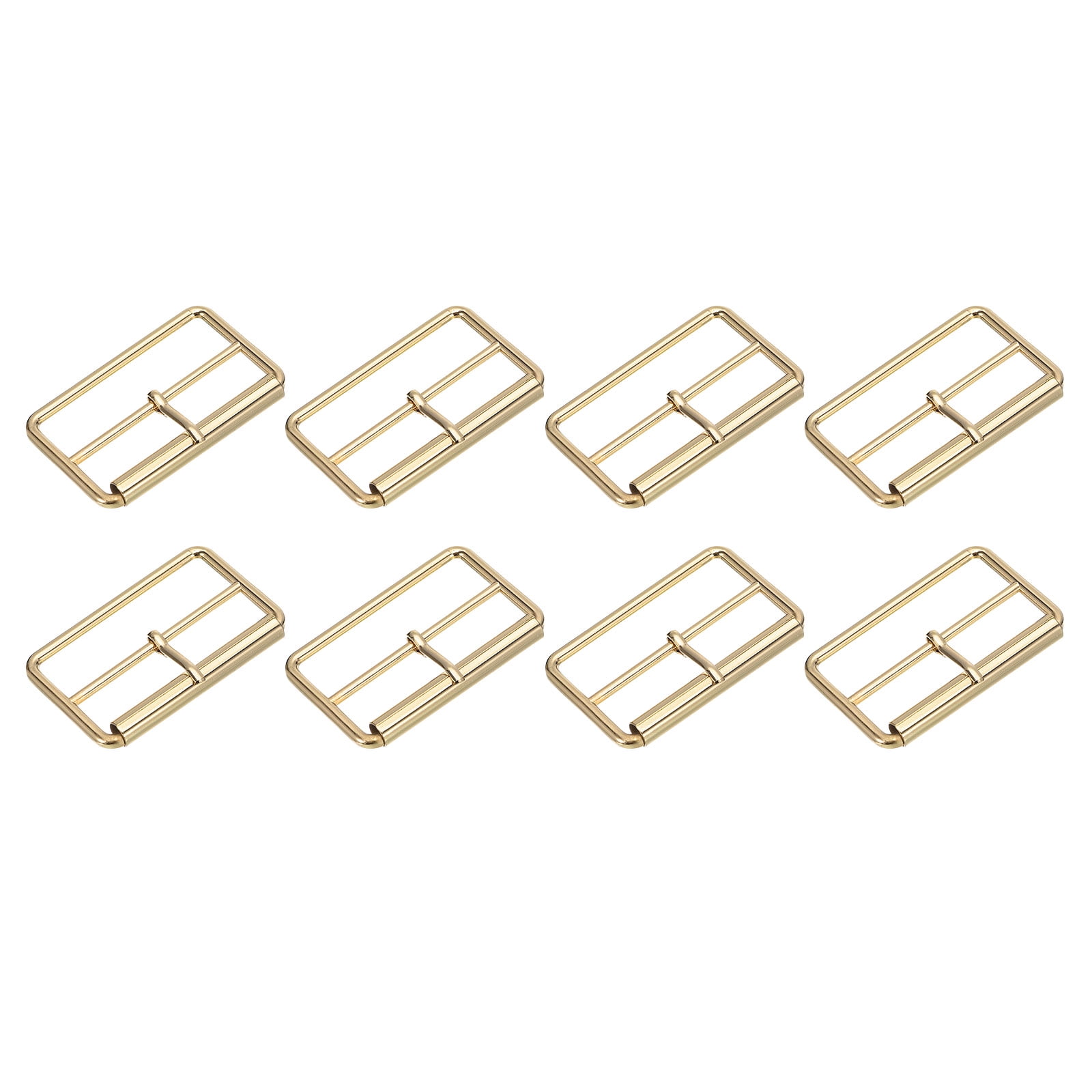 8Pack Metal Roller Buckles, 45mm (1.8") Triglides Slider Movable Bar ...