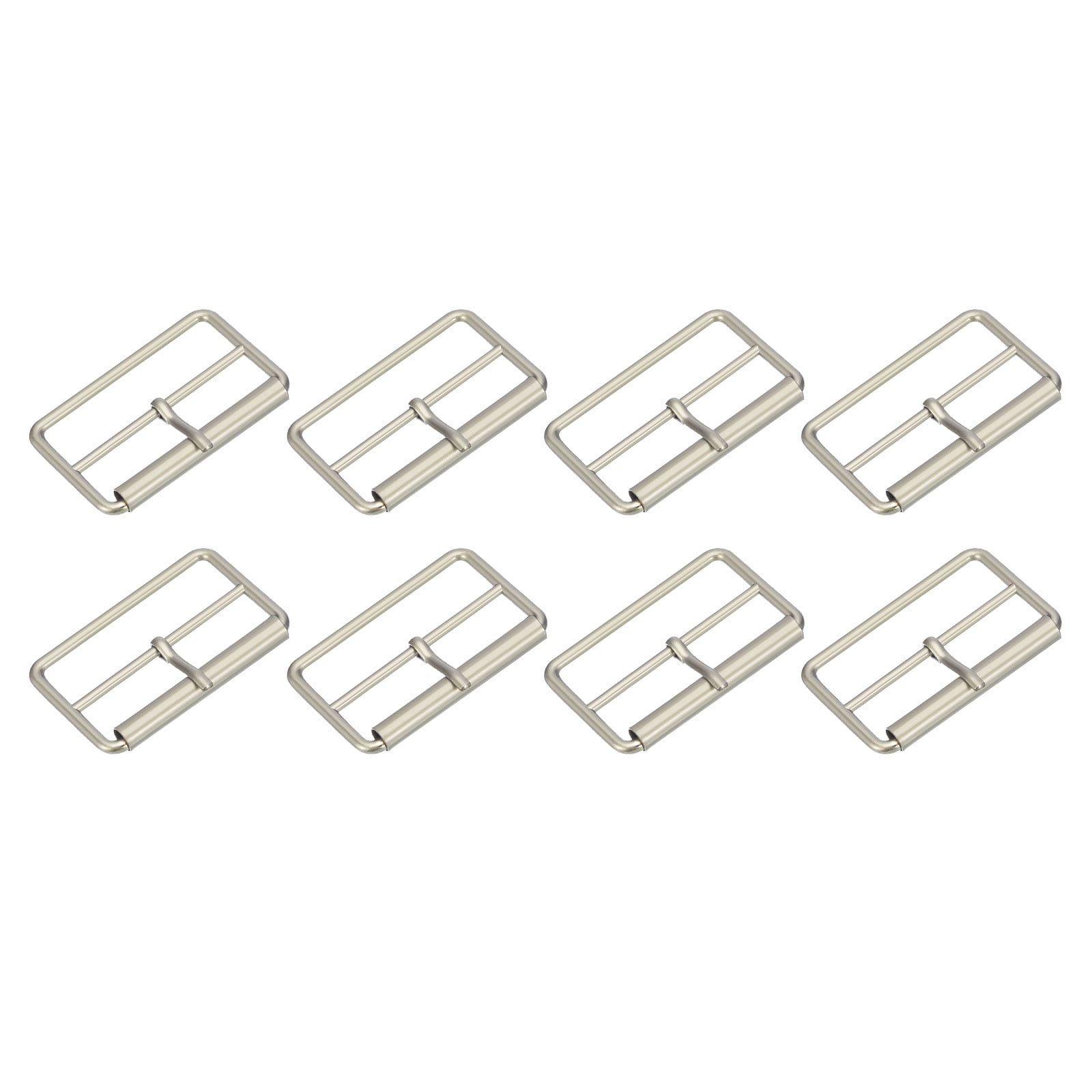 8Pack Metal Roller Buckles, 45mm (1.8") Triglides Slider Movable Bar ...