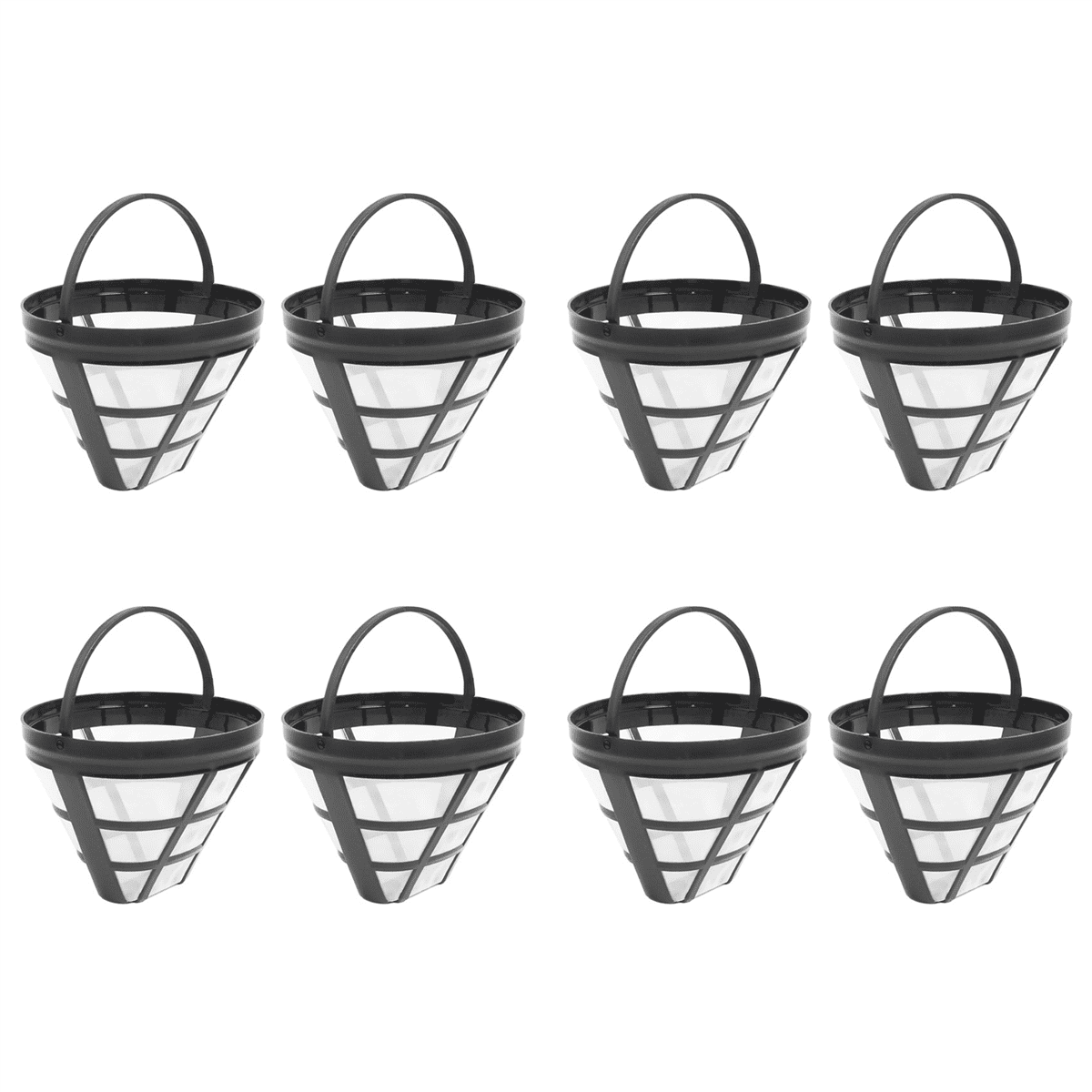8Pack No.4 Reusable Coffee Maker Basket Filter for Filters, Fit Most 8 ...