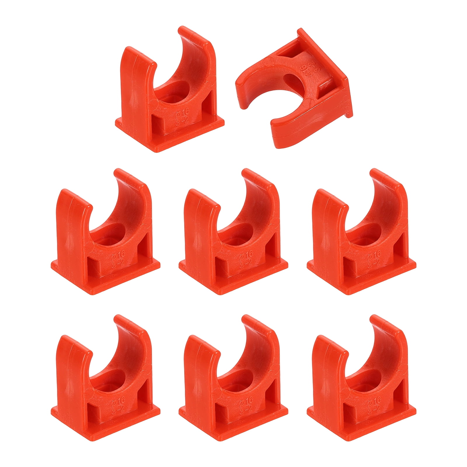 8Pack PVC Water Pipe Clamps Clips, U-Shaped Holder Buckles for 16mm OD ...