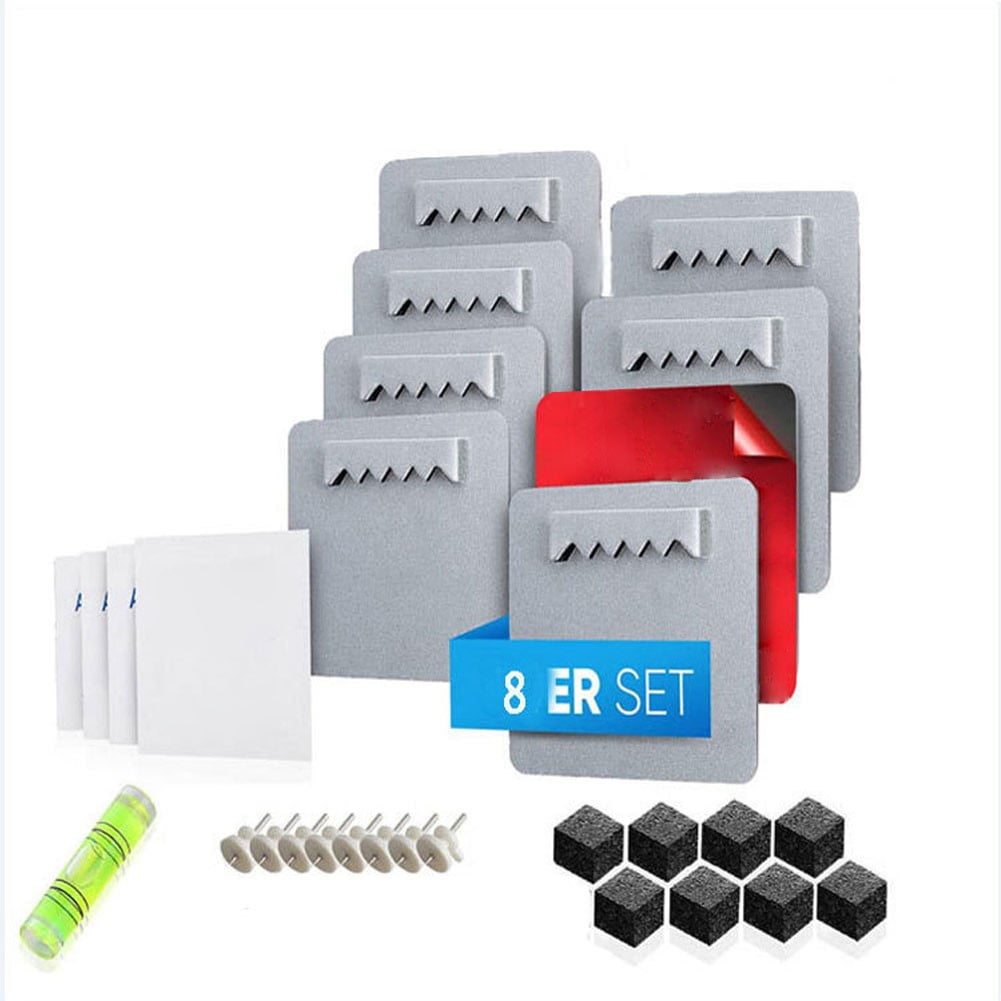 8Pack Picture Hanger Mirror Frame Adhesive Hook Photo Oil Painting ...