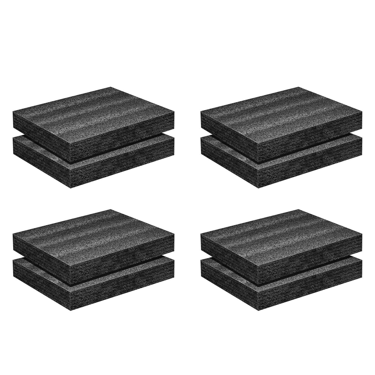 8Pack Polyurethane Foam Sheet- 16 X 12 X 2 Inch Foam Inserts for Cases ...