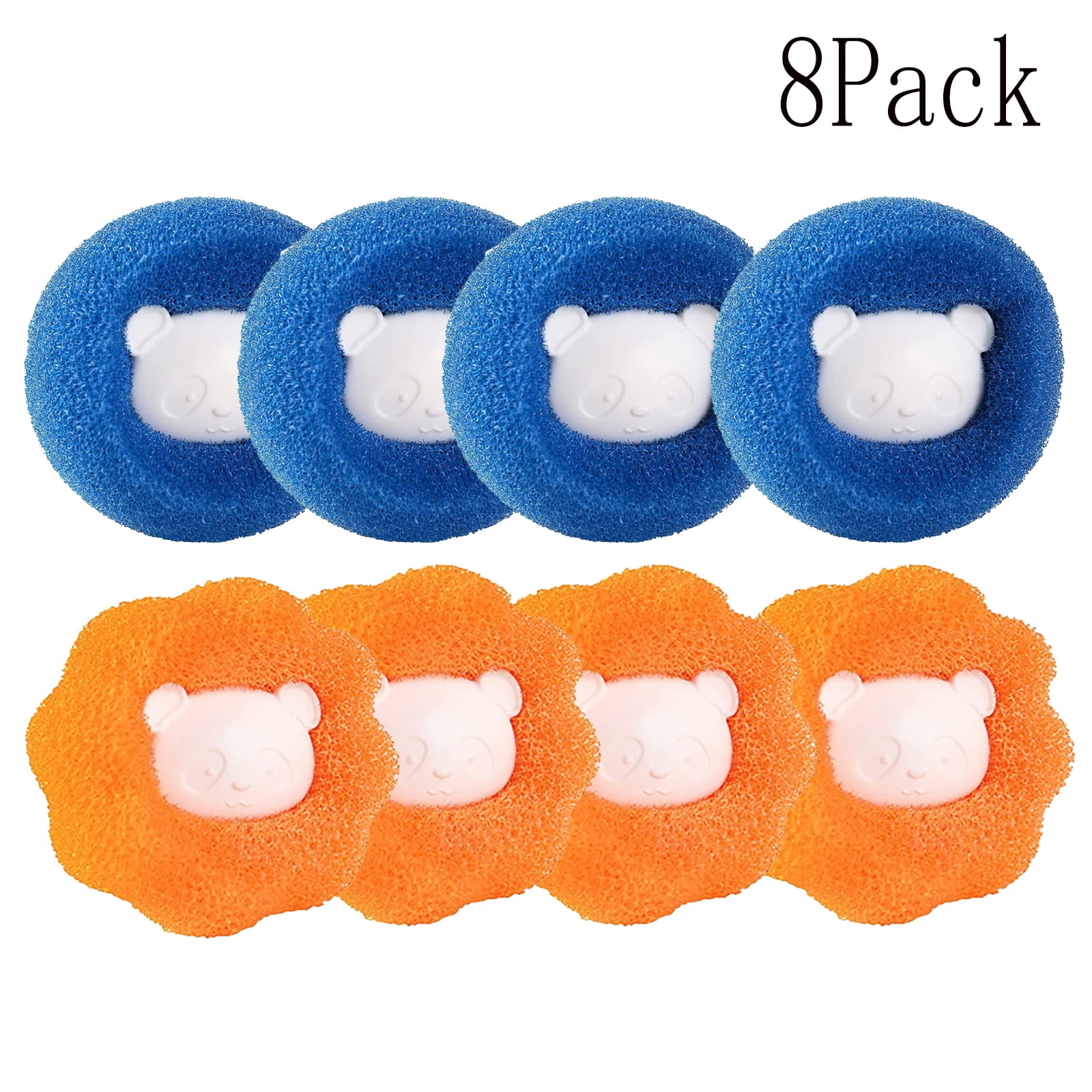 8Pack Reusable Dryer Balls, Pet Hair Remover for LaundryReusable Lint ...