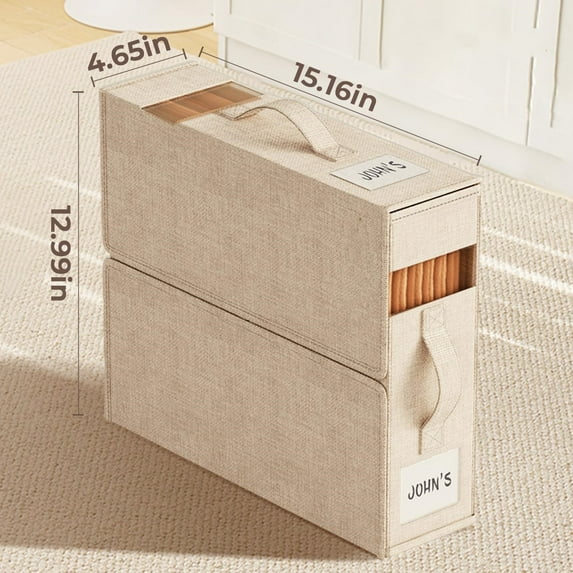 8Pack Sheet Organizers for Linen Closet - King/Queen Size Bedding ...