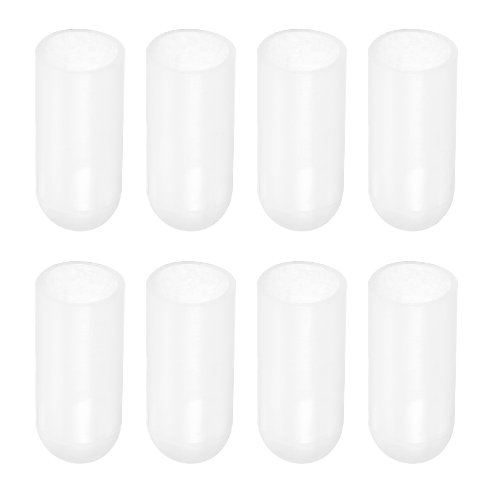 8Pack Silicone End Caps, 19mm(3/4") ID 38mm(1-1/2") Height, Clear ...