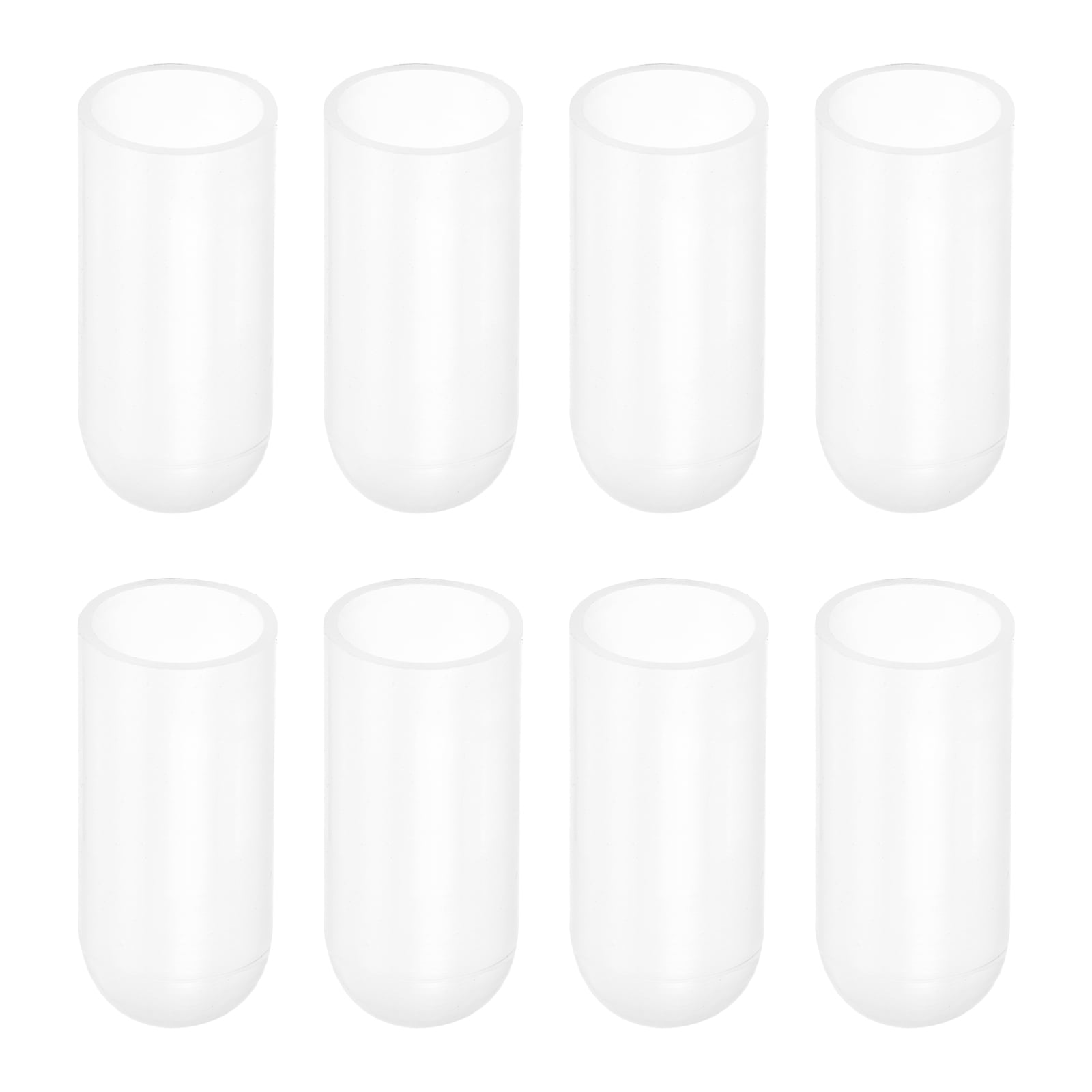 8Pack Silicone End Caps, 20mm(25/32") ID 38mm(1-1/2") Height, Clear ...