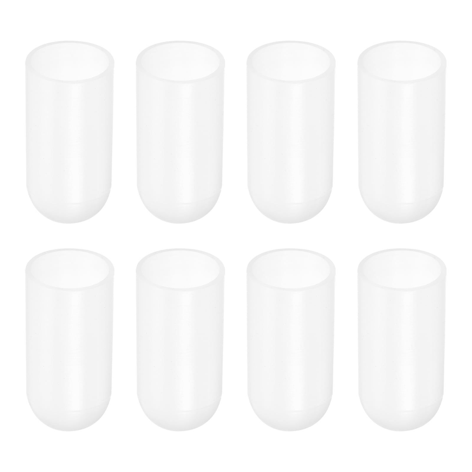 8Pack Silicone End Caps, 23mm(29/32") ID 38mm(1-1/2") Height, Clear ...