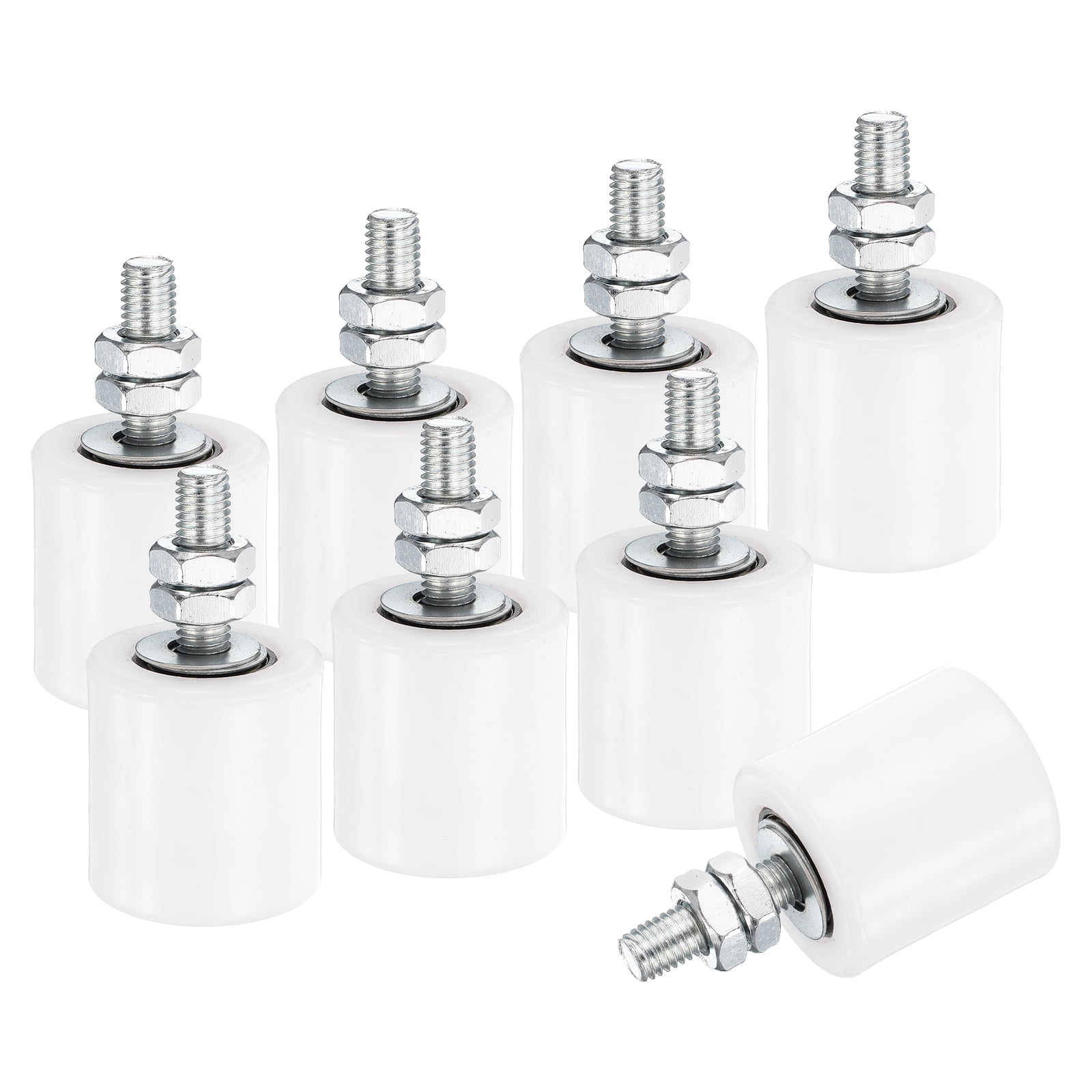 8Pack Slide Gate Guide Roller, 1.7" Nylon Rollers Gate Support Assembly ...