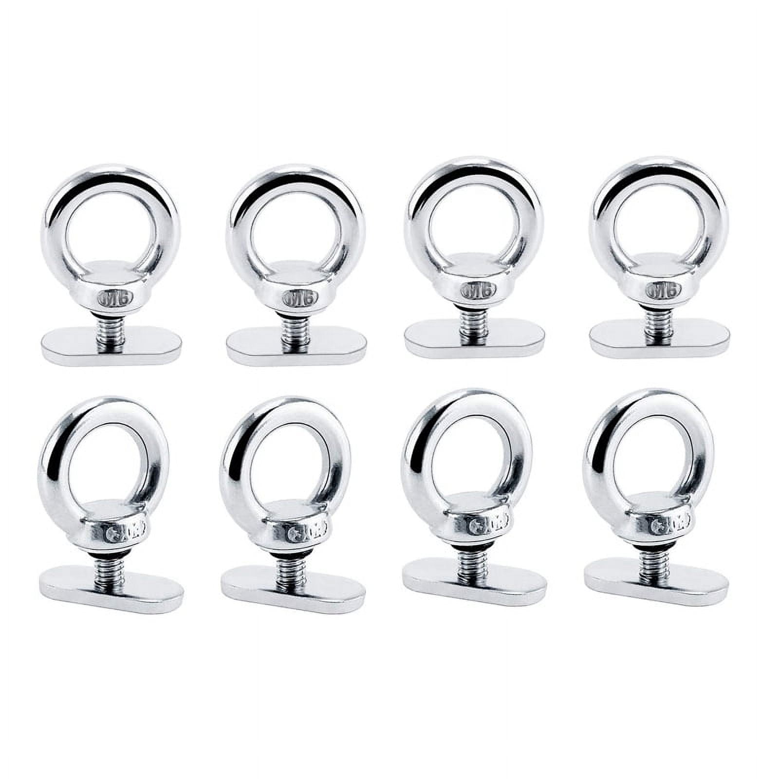 8Pack Stainless Steel Kayak Track Mount Tie Down Eyelet Rail Accessory ...