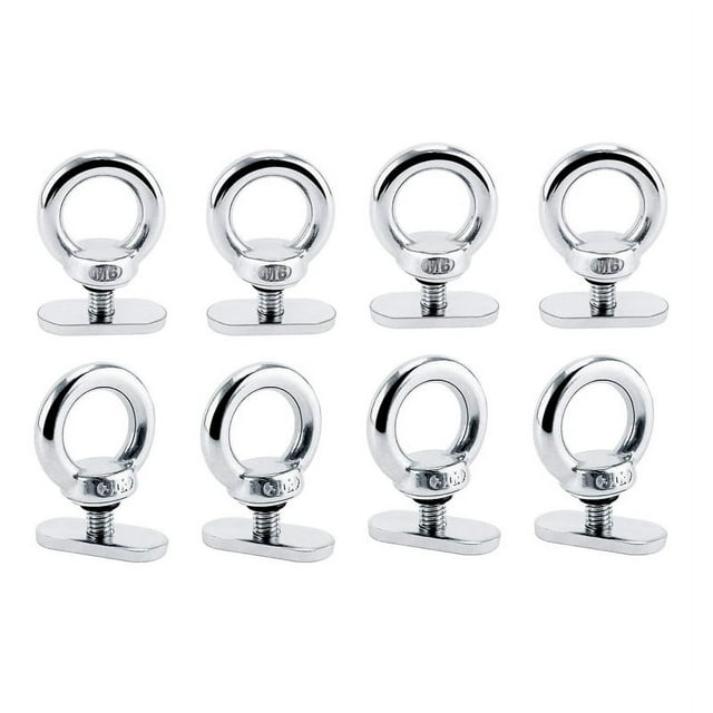 8Pack Stainless Steel Kayak Track Mount Tie Down Eyelet Rail Accessory ...