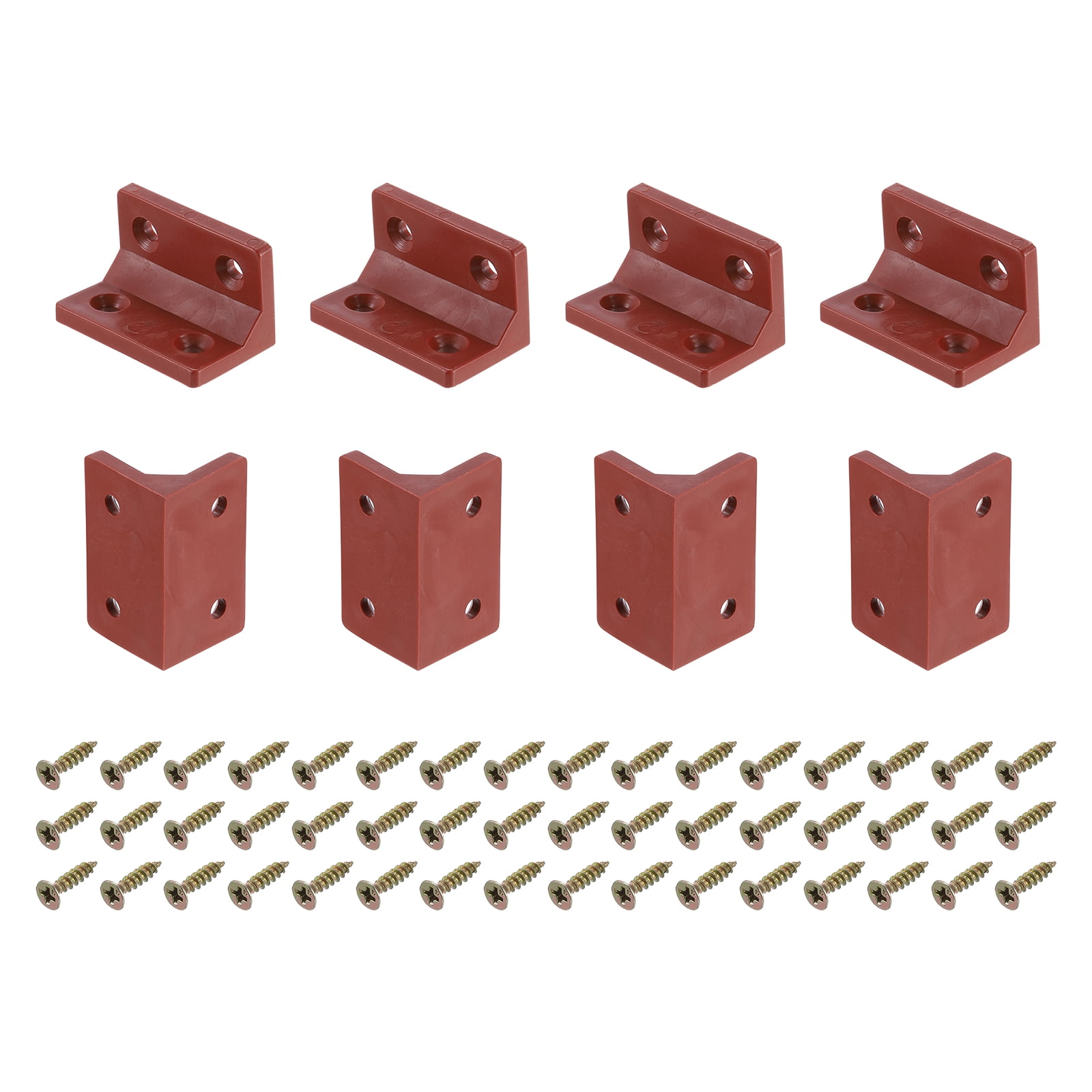 8Packs 90 Degree Plastic Corner Braces, 22x38x22mm Nylon Shelf Right ...