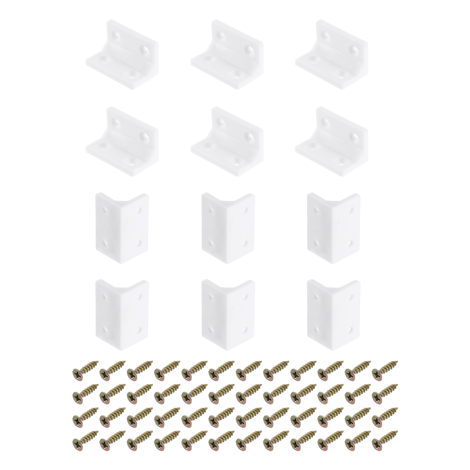 8Packs 90 Degree Plastic Corner Braces, 22x38x22mm Nylon Shelf Right ...