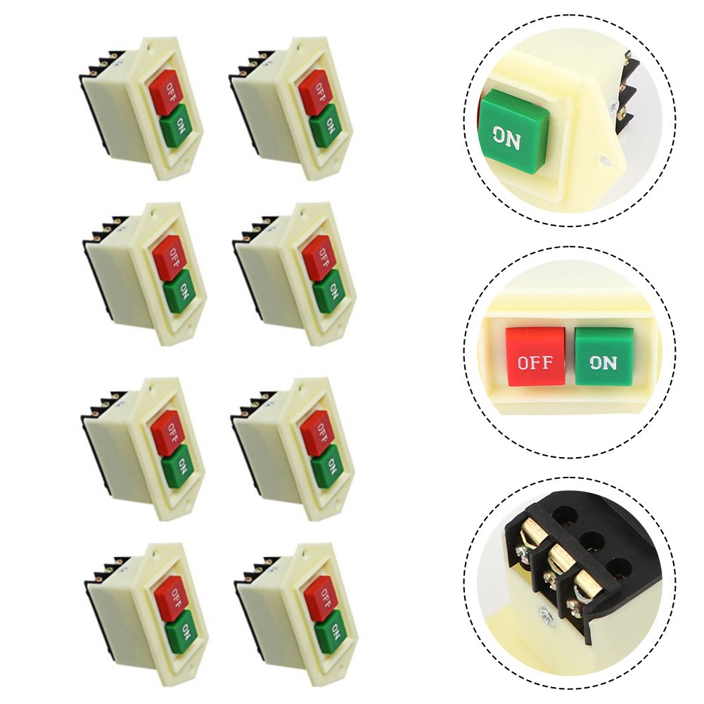 8Pc For Lc3-5 Start Stop Push Button Switch Drill Grinder Cutting ...