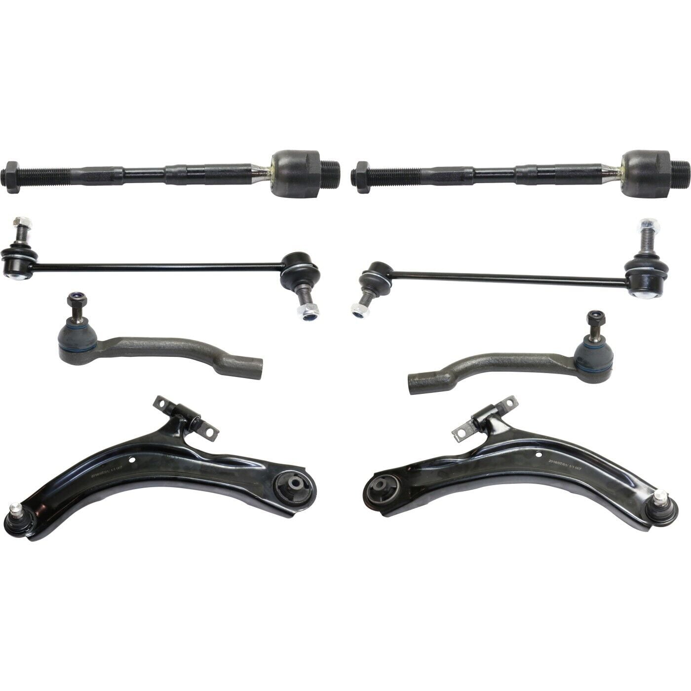 8Pc Front Lower Control Arm Tie Rod End Stabilizer Kit For 08-13 For ...