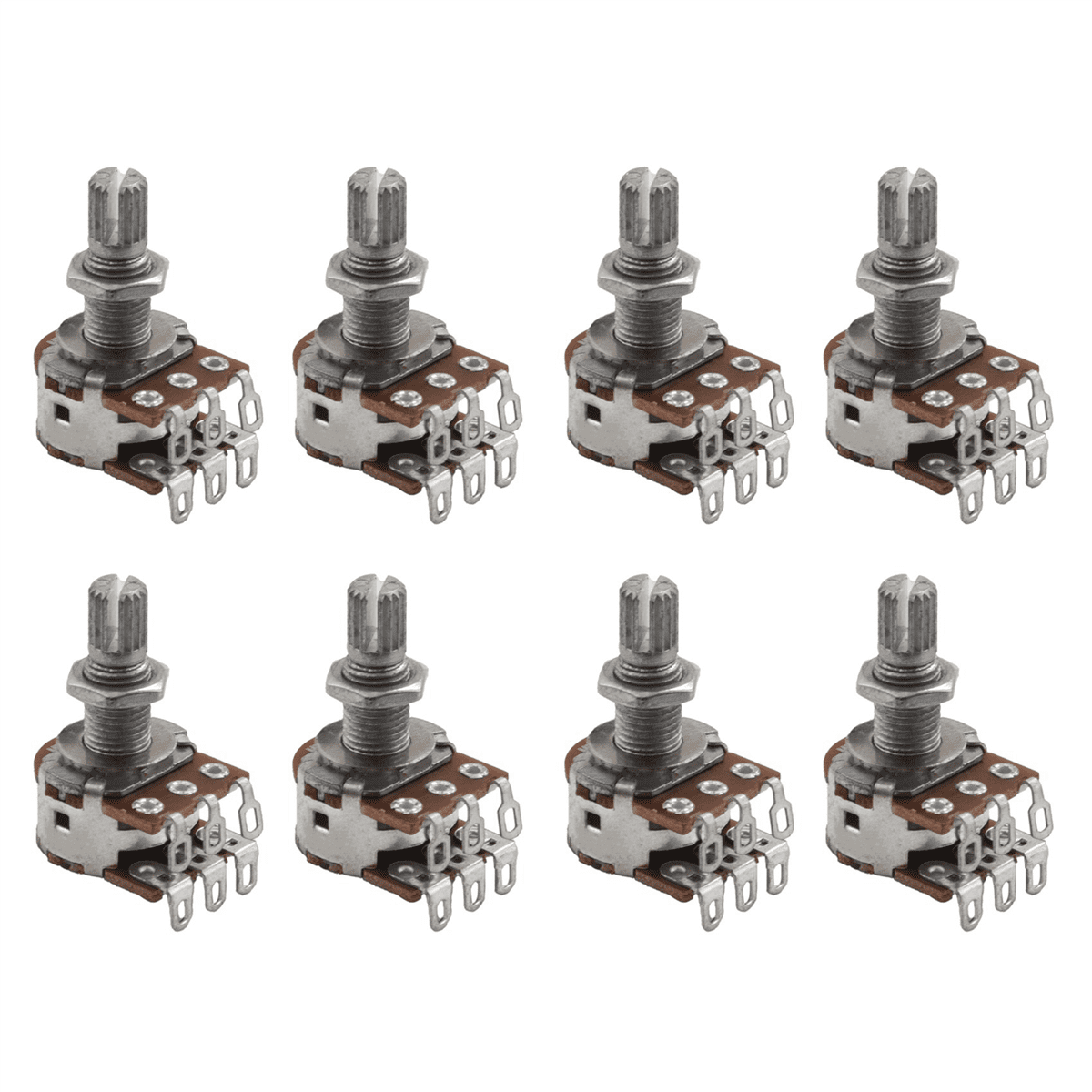 8Pc MN500K Dual Blend Balance Potentiometer(POT) Guitar Bass Volume ...