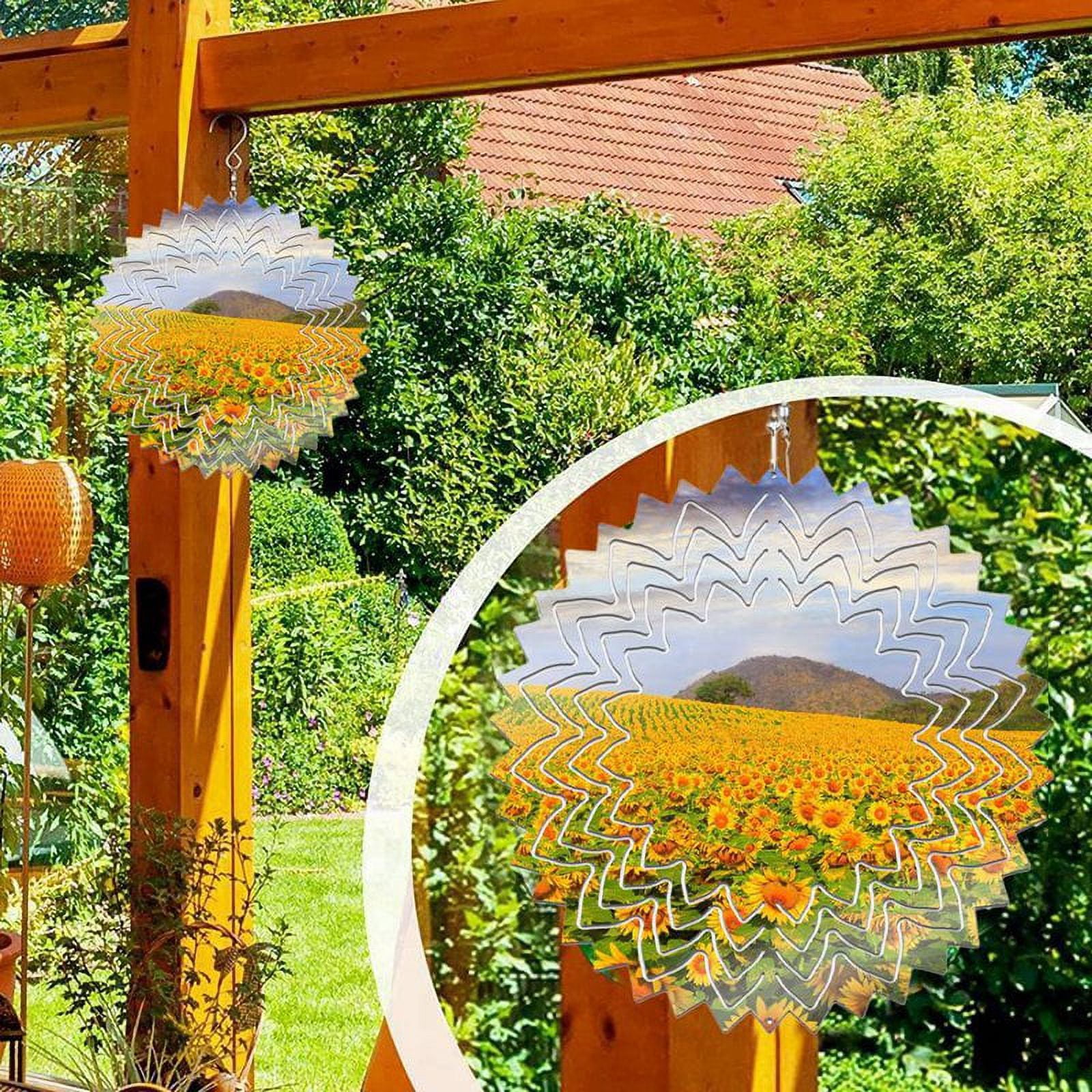 8Pcs 10 Inch Sublimation Wind Spinner Blanks 3D Wind Spinners Hanging ...