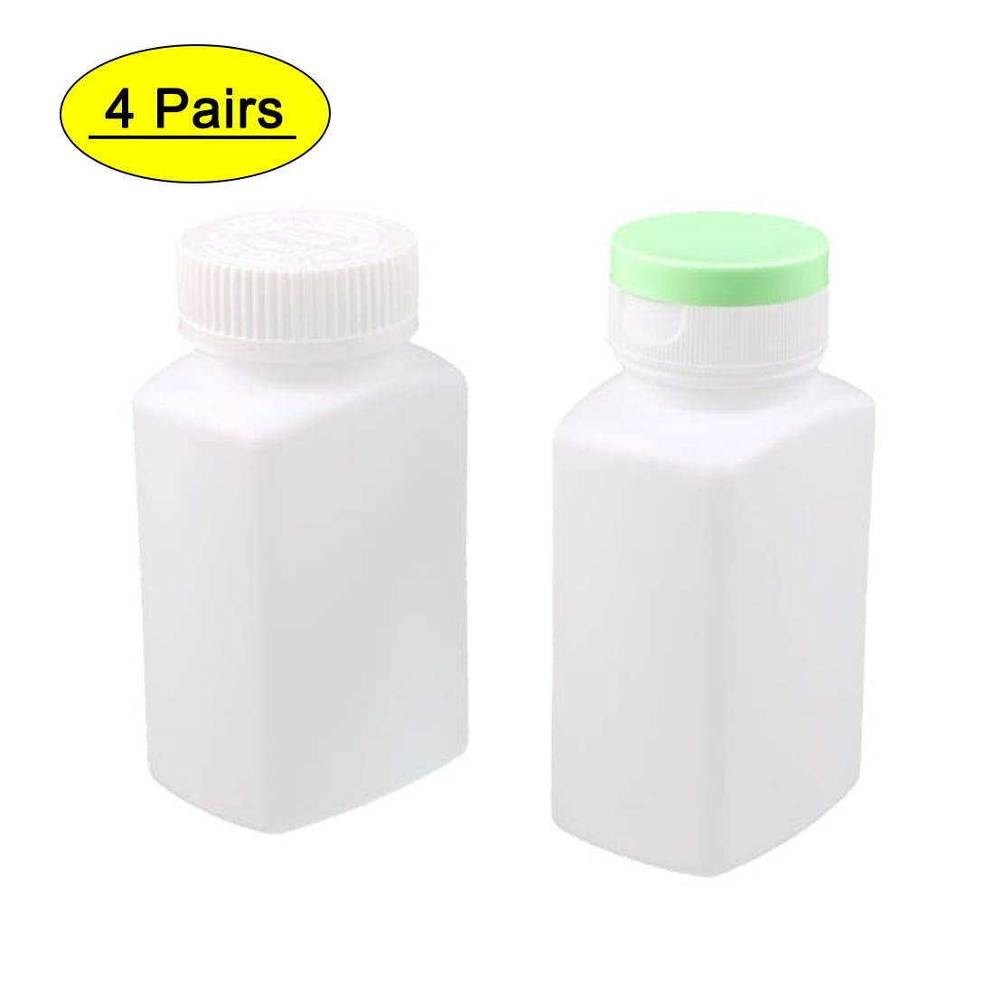 8Pcs 150cc Empty Plastic Bottles Sample Bottles White - Walmart.com