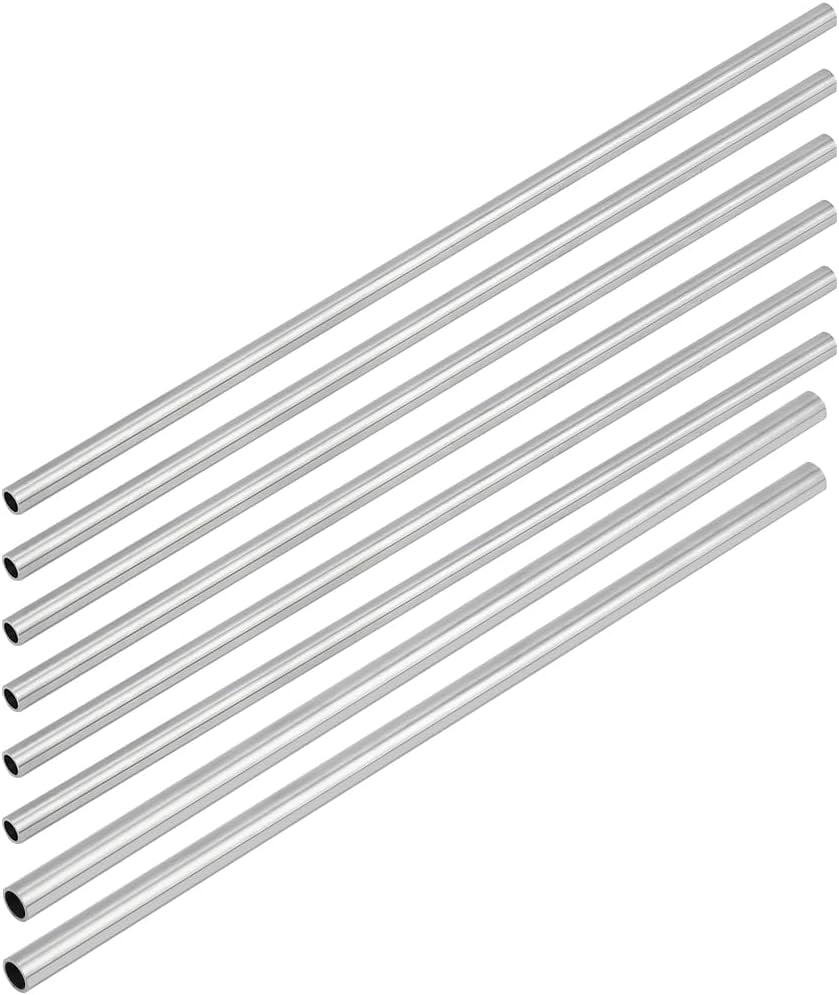 8Pcs 2 Style 304 Stainless Steel Hollow Bars Seamless Straight Pipe ...
