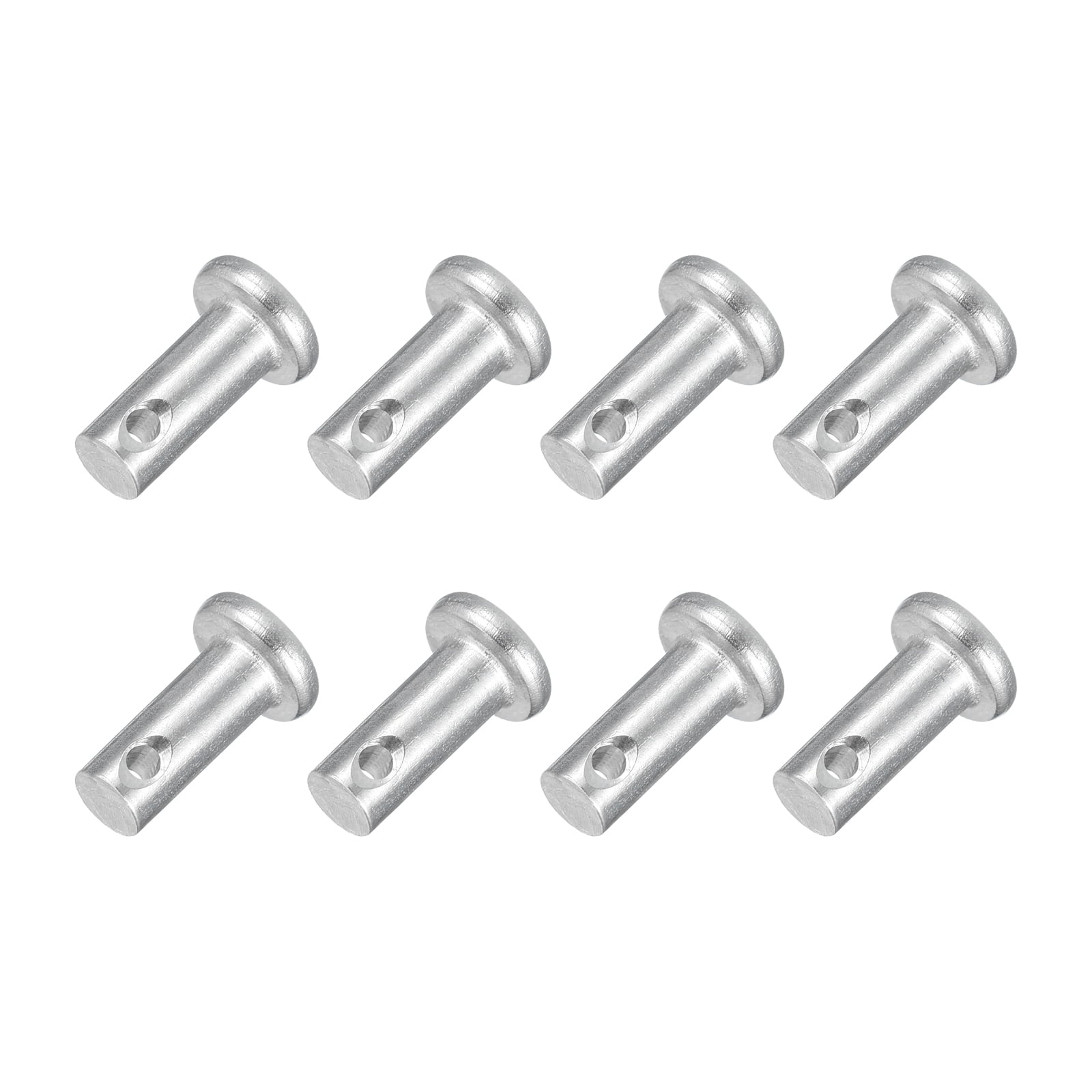 8Pcs 3/16" x 1/2" Single Hole Clevis Pins, 304 Stainless Steel Flat ...