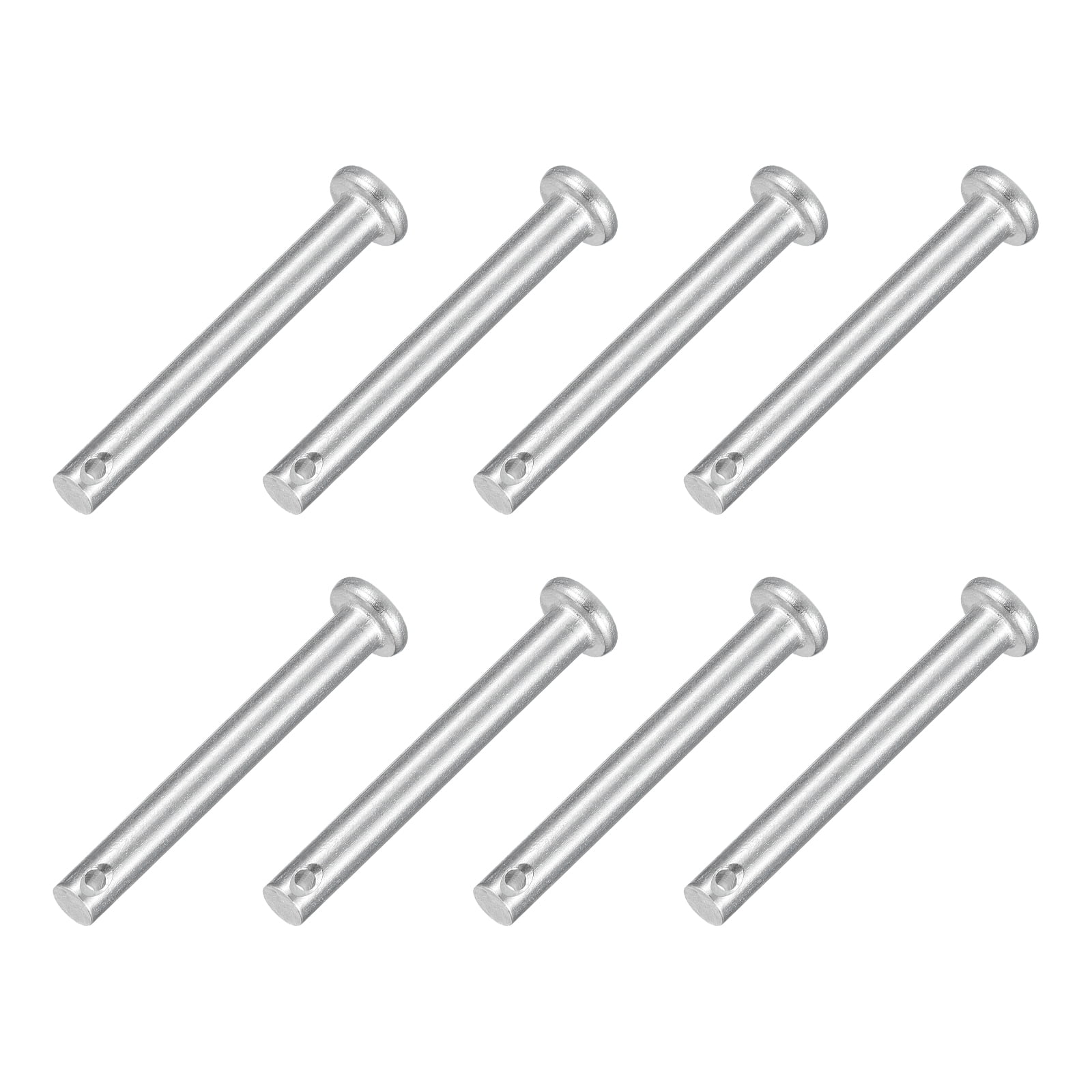 8Pcs 3/16" x 1-9/16" Single Hole Clevis Pins, 304 Stainless Steel Flat ...