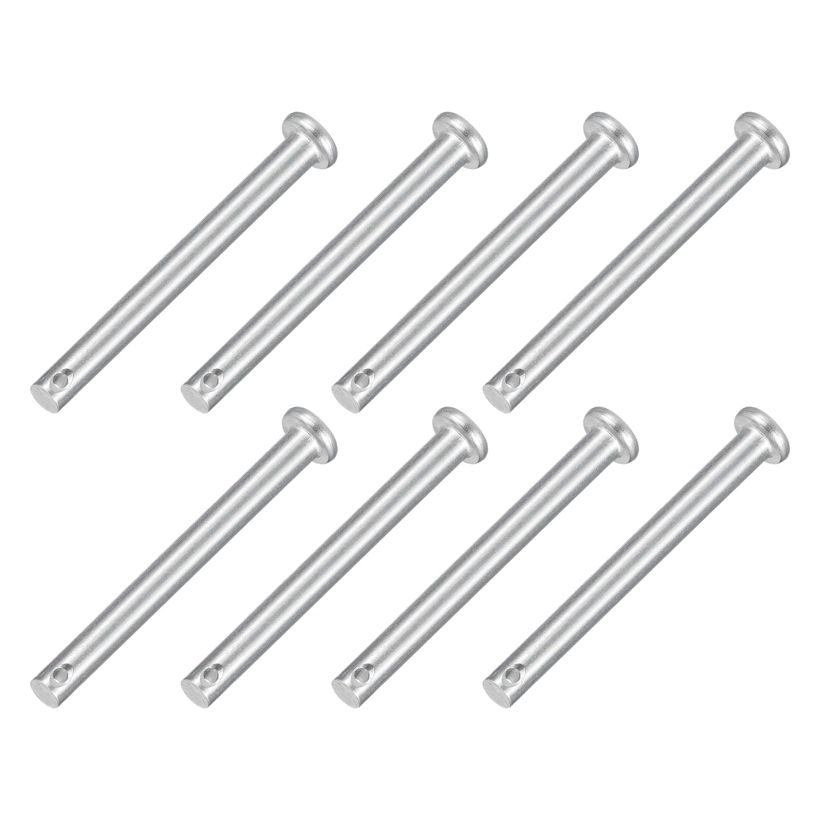 8Pcs 3/16" x 2" Single Hole Clevis Pins, 304 Stainless Steel Flat Head ...