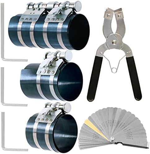 8Pcs 3" 4" 6" Piston Ring Compressor and Adjustable Piston Installation ...