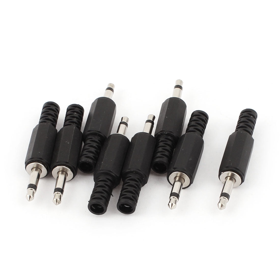 8Pcs 3.5mm Male Mono Jack Plug Audio Booted Connector for Headset ...