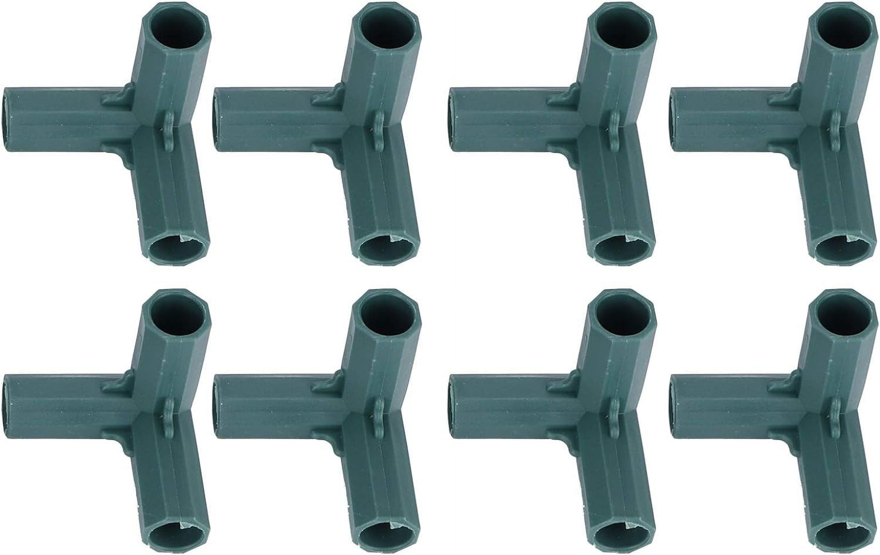 8Pcs 3-Way Corner Connector, 16mm Elbow PVC Pipe Fitting Build ...