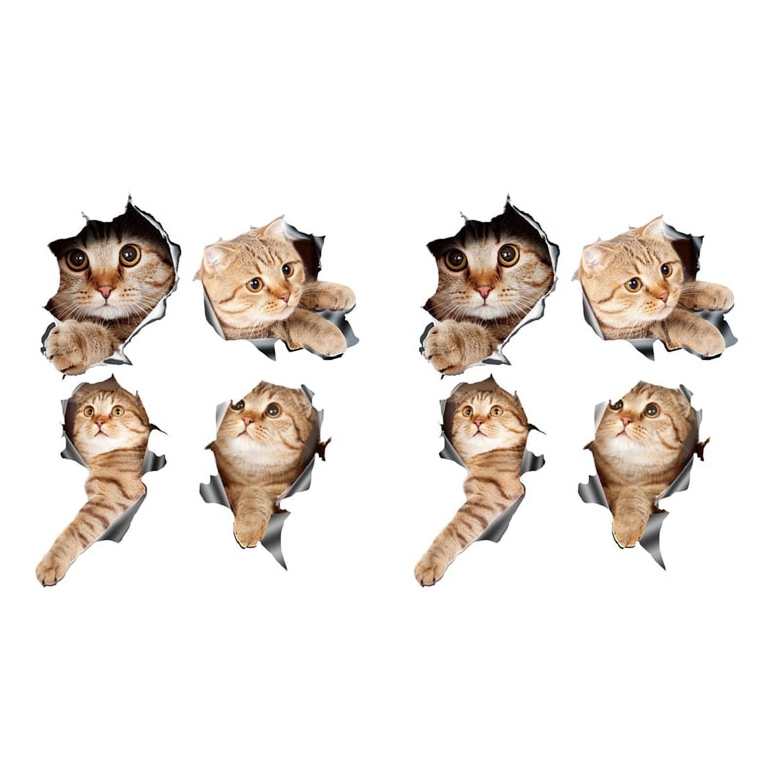 (8Pcs) 3D Cat Car Stickers Decal / Sticker for Window, Truck, Car ...
