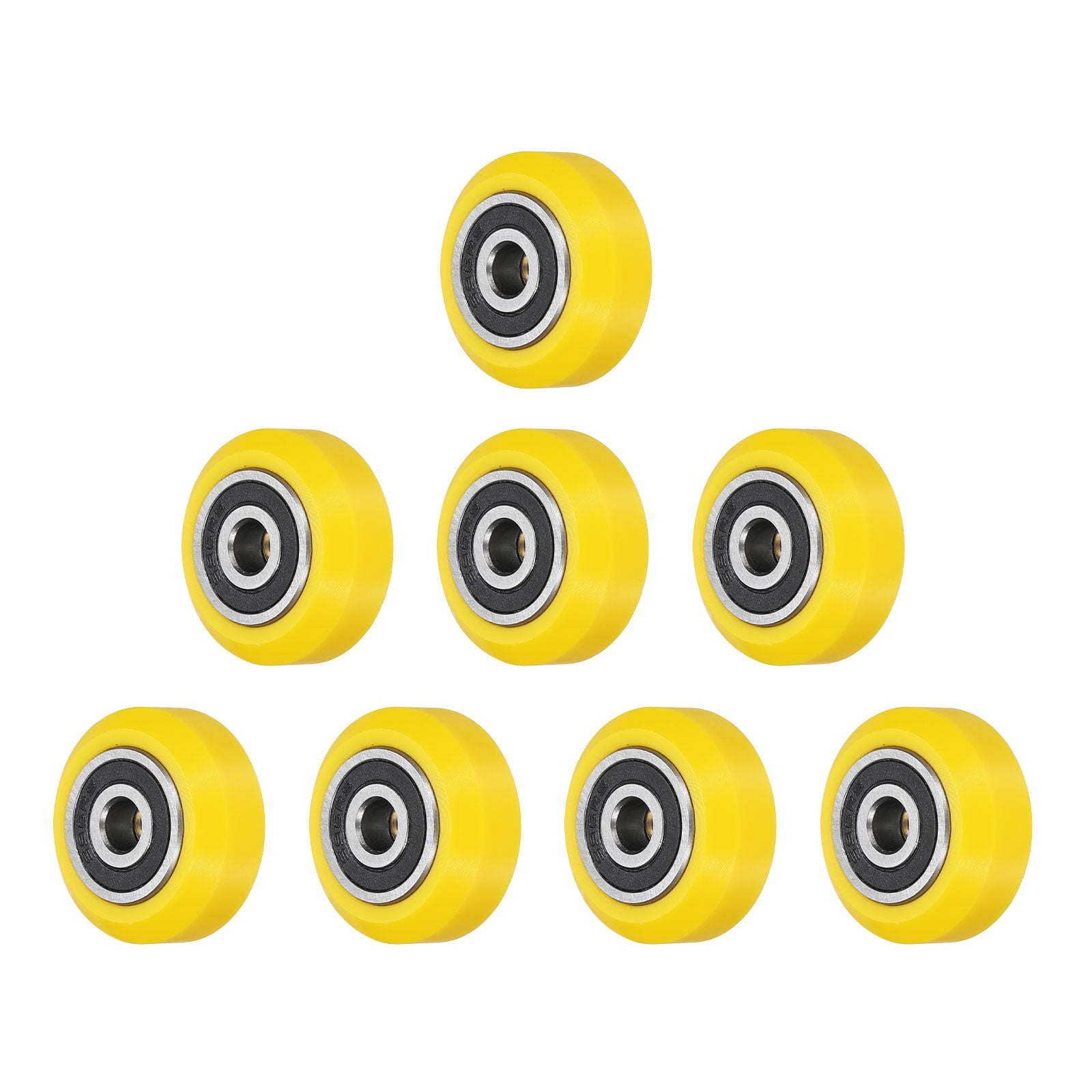 8Pcs 3D Printer Wheel with 625RS Linear Bearing, 3D Printer Pom Roller ...