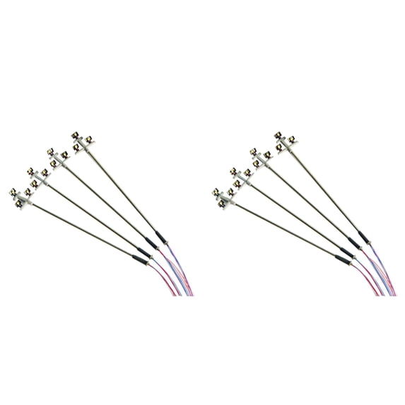 8Pcs 3V LED Miniature Lamp Set Street Light Model for Ho Train Railway ...