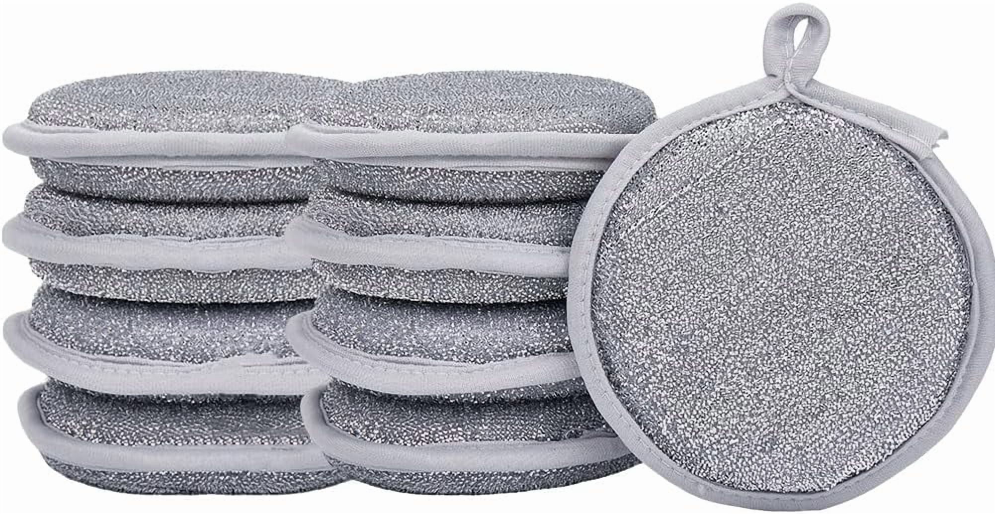 8Pcs 4.5 Inch Wire Dishwashing Rags for Wet and Dry Non Scratch ...