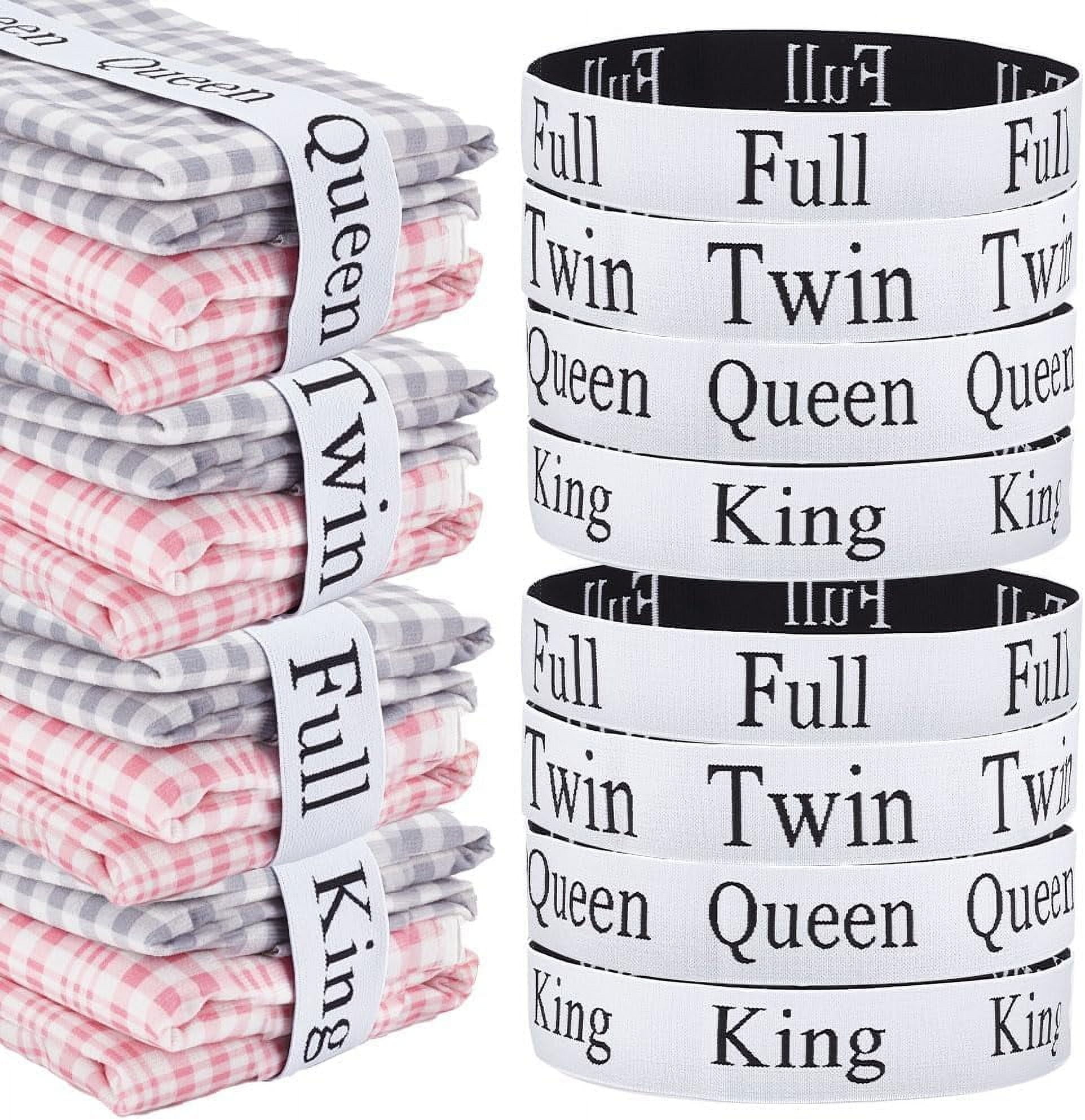 8Pcs 4 Styles Bed Sheets Organizer Bands Sheet Keepers Closet Storage ...