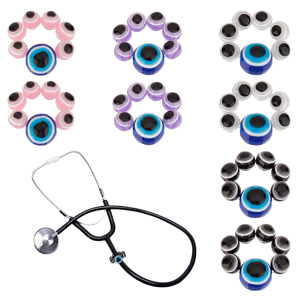 8Pcs 4 Styles Resin Stethoscope Pendant Decorations Mixed Color 20.7mm ...