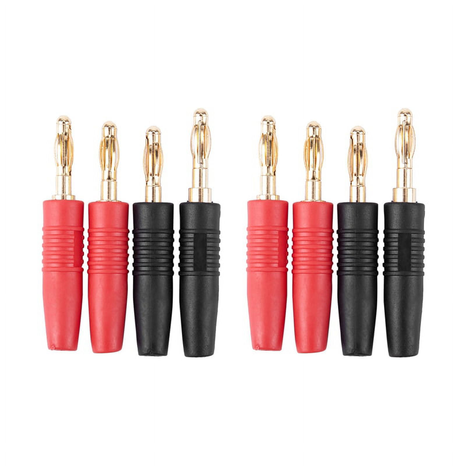 8Pcs 4mm B7 24K Gold Plated Musical Speaker Cable Wire Pin Banana Plug ...