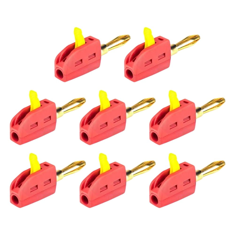 8Pcs 4mm High Current Quick Connection Banana Connector Gold Plated ...