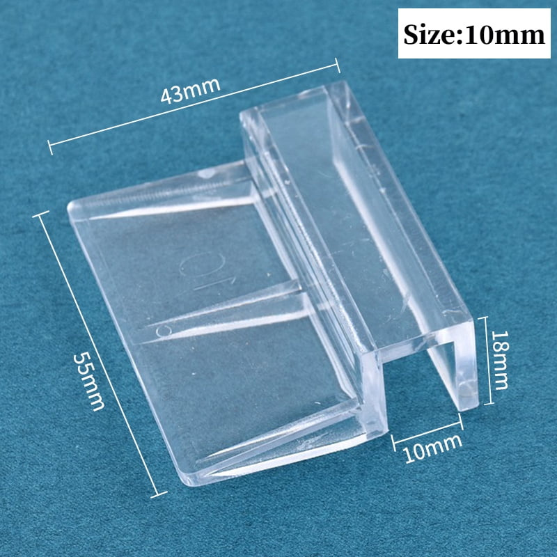 8Pcs 5/6/8/10/12mm Aquarium Acrylic Clip Glass Cover Support Holders ...