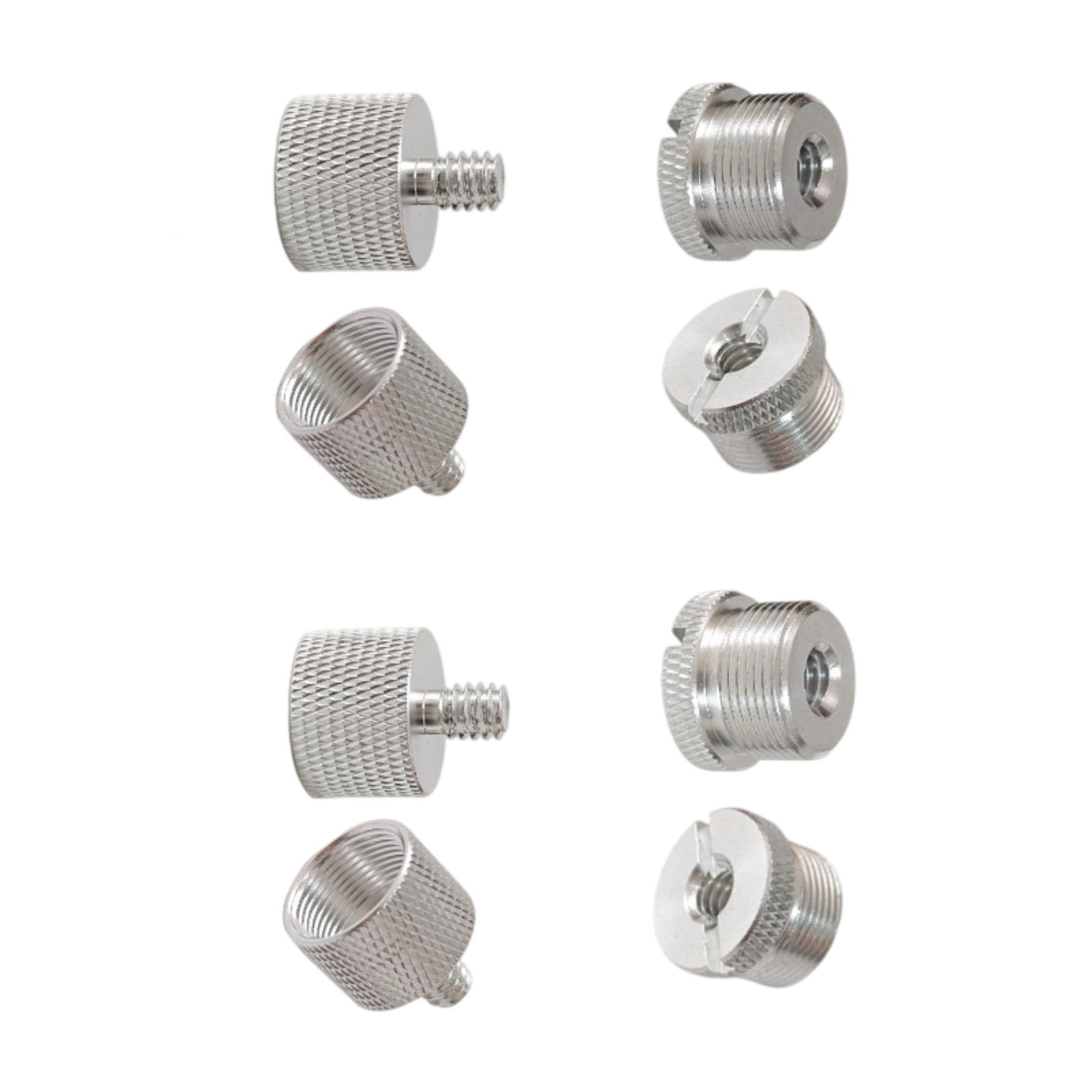 8Pcs 5/8 to 1/4 to 3/8 Threaded Nut Screw Adapter Microphone Clip ...