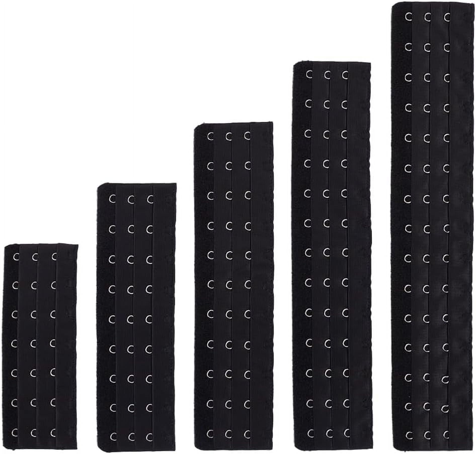 8Pcs 5 Sizes Black Elastic Corset Extender Elastic Corset Extender Back ...