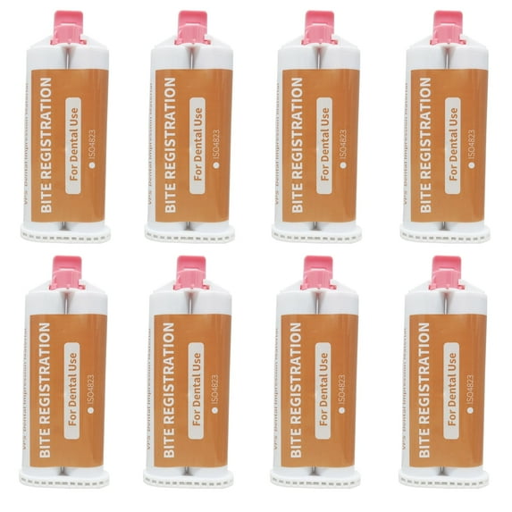 8Pcs 50ML VPS Bite Registration Material Unflavor Fast Set Cartridges Dental PVS - Walmart.com