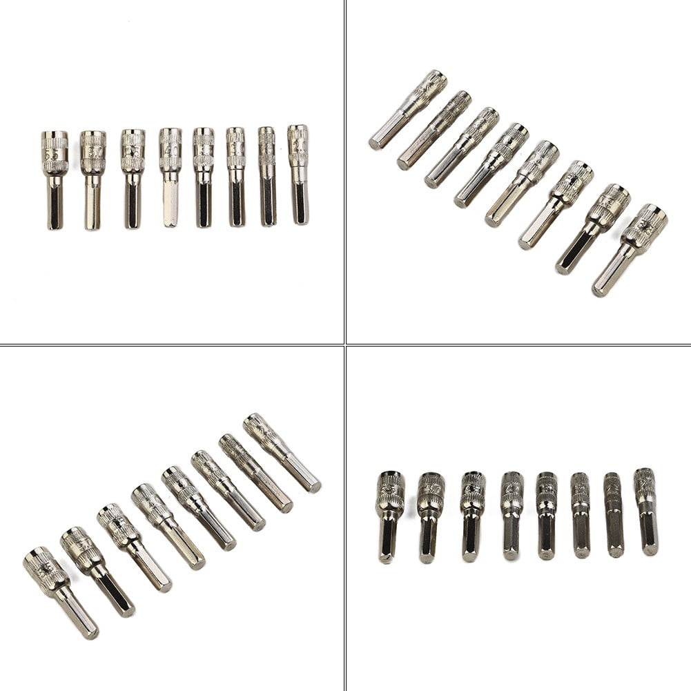 8Pcs 6 Point H4 Hex Socket Screwdriver Bit Set Ph2-5.5Mm Hex Shank Hex ...