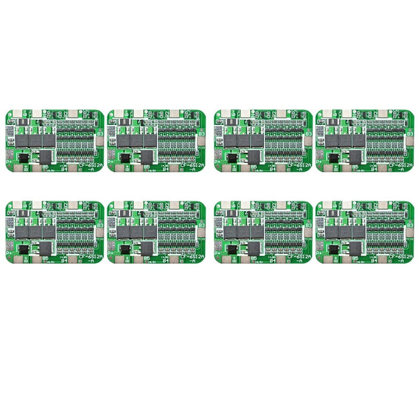 8Pcs 6S 15A 24V PCB BMS Charger Protection Board for 6 18650 - Lithium ...