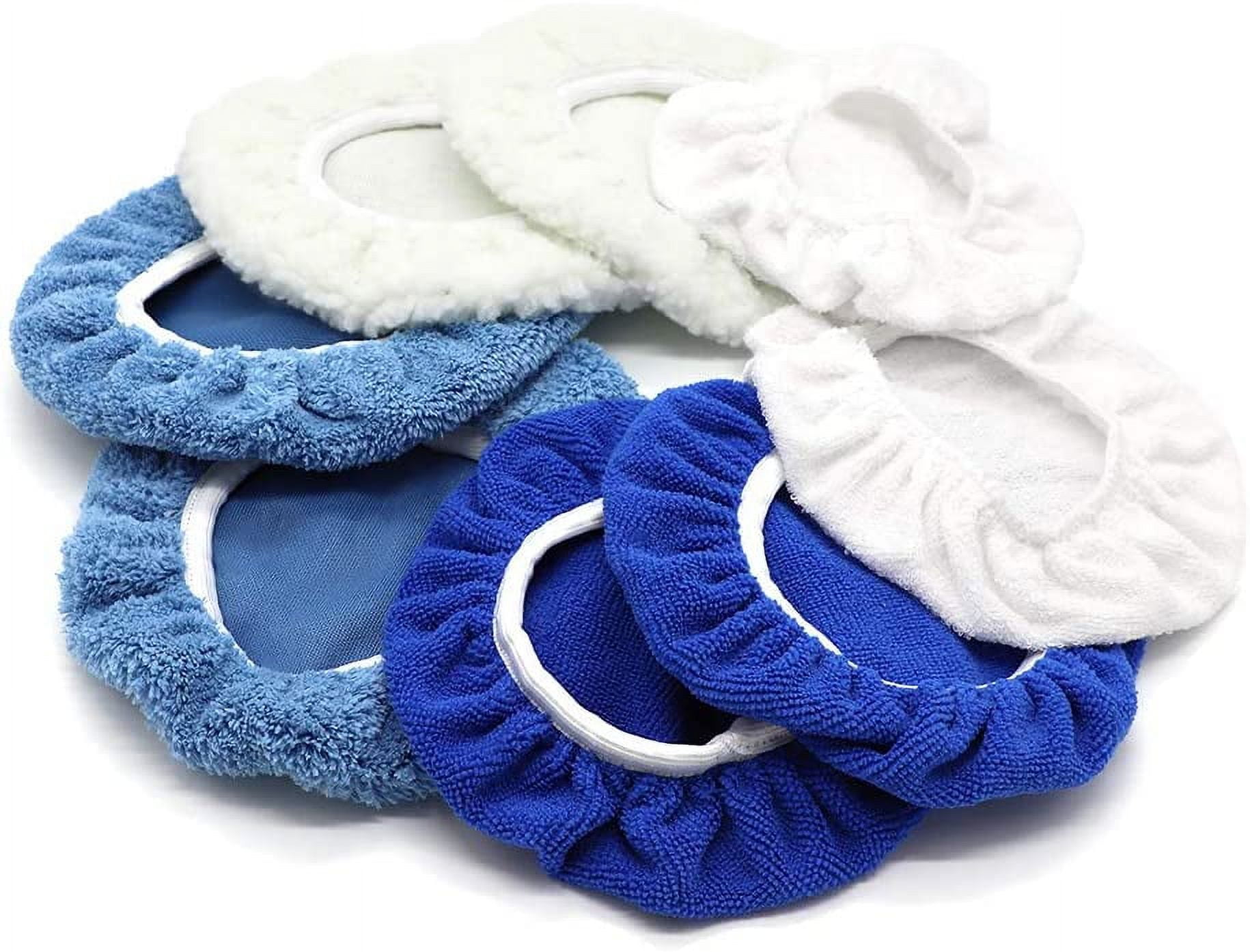 8Pcs 7 to 8 Inches Car Polisher Bonnets Polishing Pad Buffer Waxing ...
