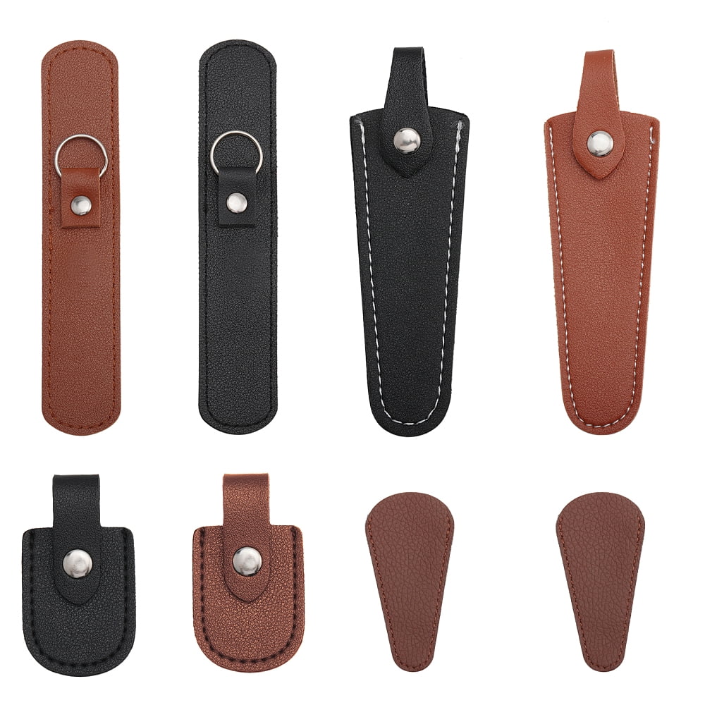 8Pcs 7Styles Scissors Cover Imitation Leather Protective Scissors Cover ...