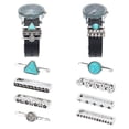 8Pcs 8 Style Half Round & Triangle Turquoise Watch Band Charms Set ...