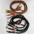 8Pcs 8 Styles Waxed Cotton Cords Macrame Pouch Necklace Making with Sun ...