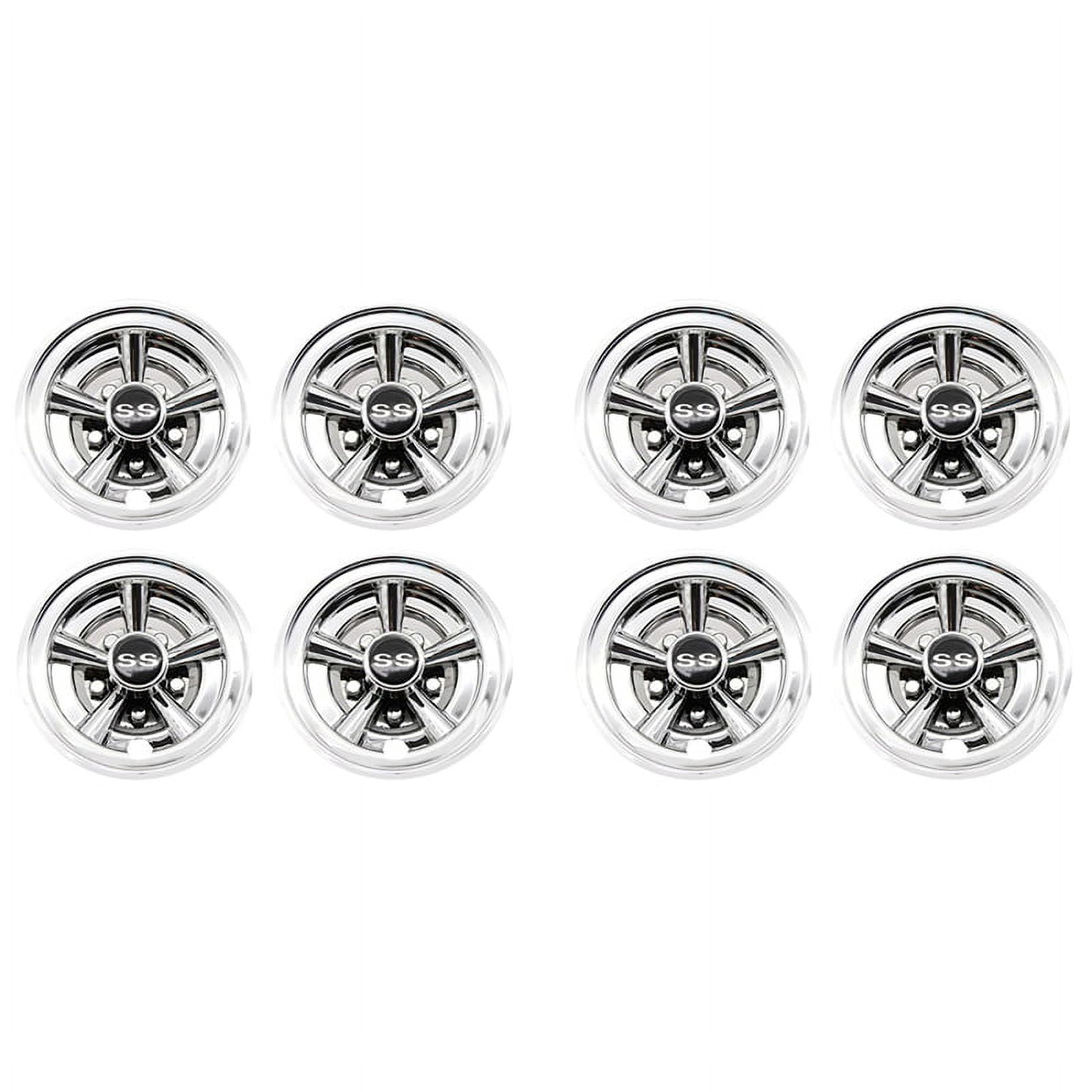 8Pcs 8Inch Golf Cart Wheel Covers, 5 Spoke Design Hub Cap for Carts ...
