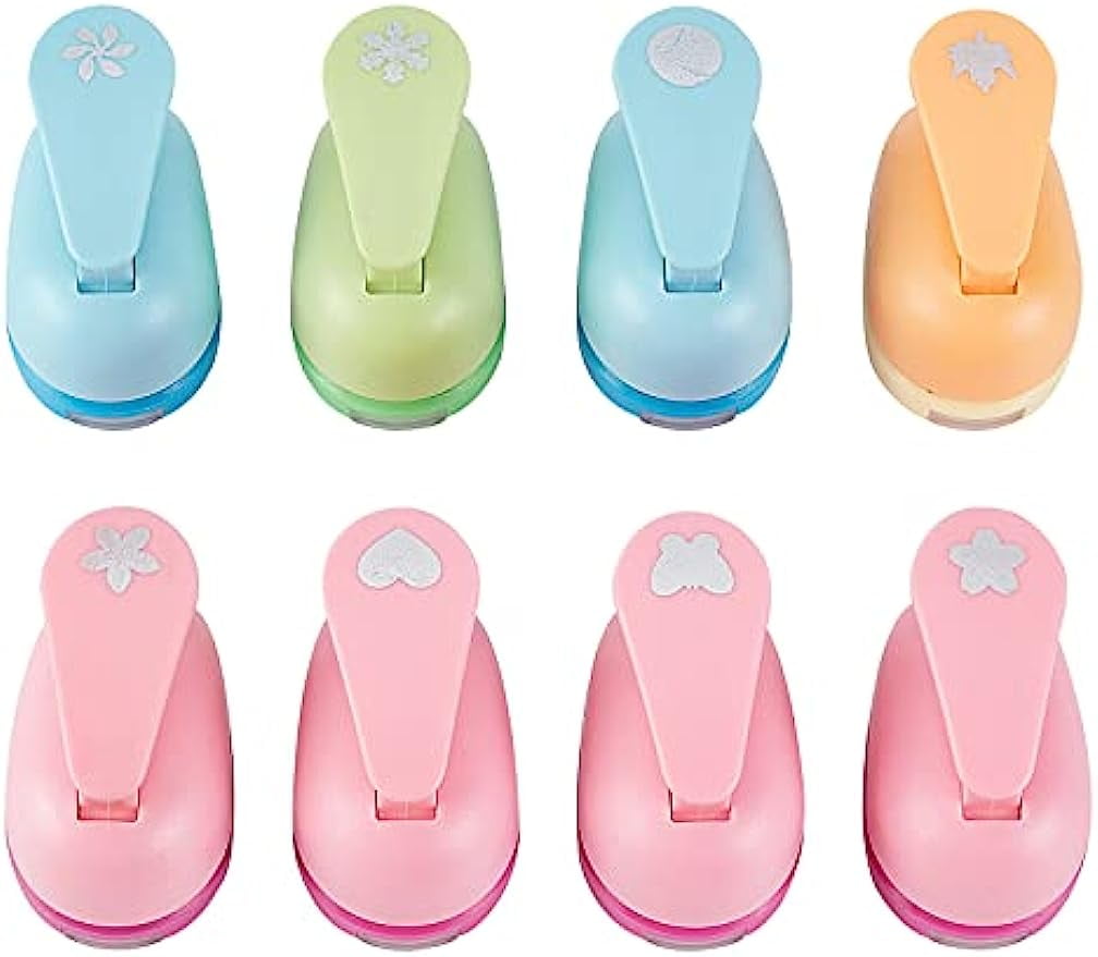 8Pcs 8Styles Craft Hole Punch Paper Puncher Handmade Hole Scrapbooking ...