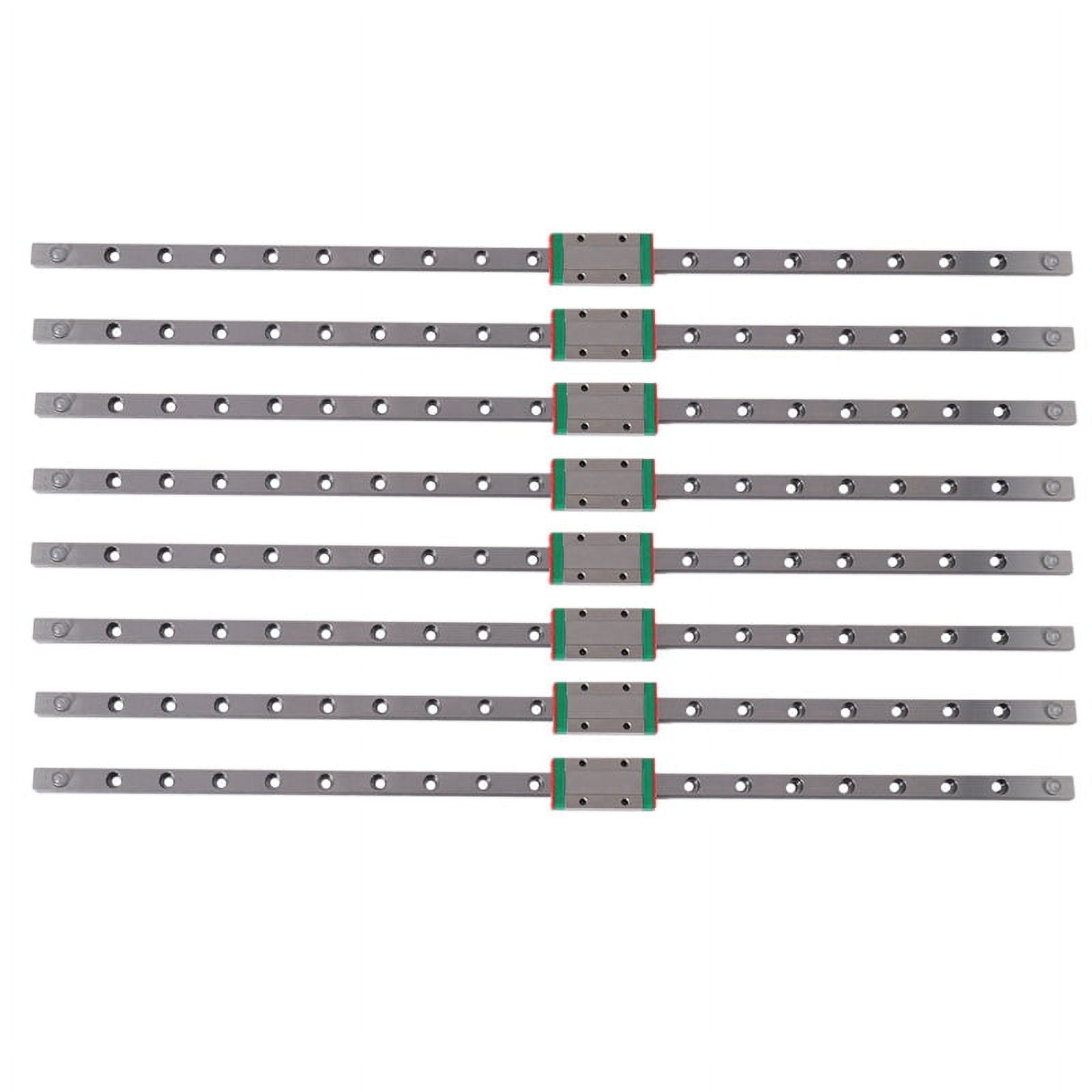 8Pcs 9mm Linear Guide Miniature Rail MGN9 400mm Linear Rail and 1 Pcs ...